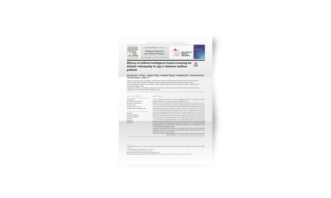 [Retina screening] Fundus camera Artificial Intelligence EyeWisdom®MCS ...